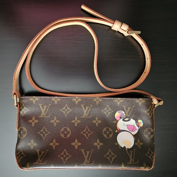 Louis Vuitton | Bags | Auth Louis Vuitton Takadhi Murakami Trotteur ...